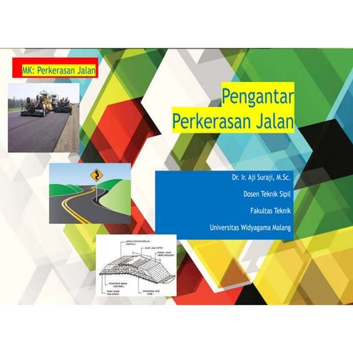 1 pengantar perkerasan jalan | PDF