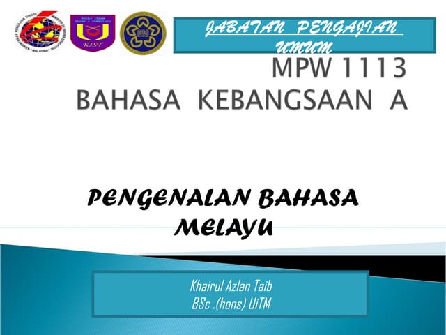 BAHASA MELAYU PRAMERDEKA | PPTX