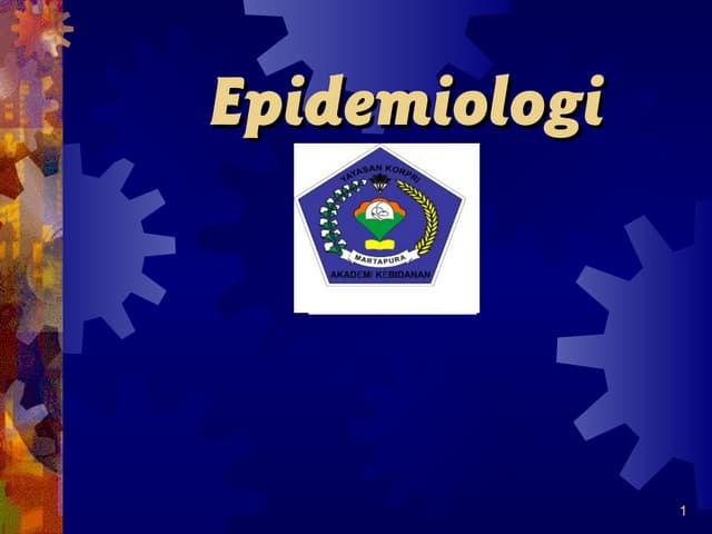 Konsep dasar epidemiologi | PPTX