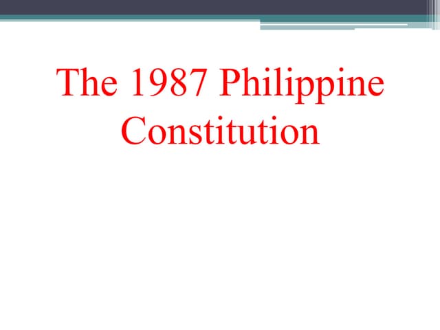 Constitution Of The Philippines (1973) | PPT
