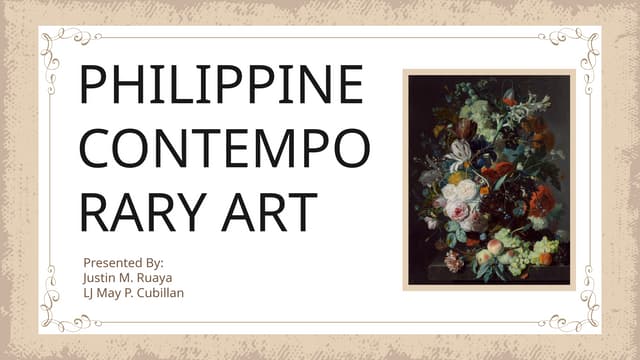 Chapter 1: Contemporary Art SHS Grade 12 | PDF