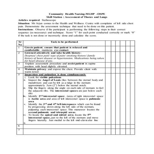 1) physical assessment of cardio vascular system 2 | DOCX