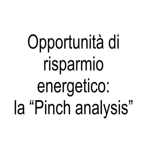 1 Pinch Analysis | PPT