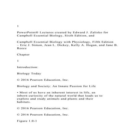 1PowerPoint® Lectures created by Edward J. Zalisko forCa.docx