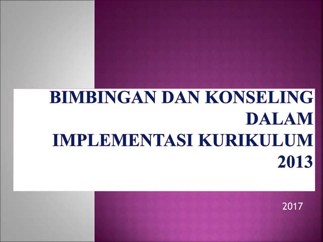 Perkembangan bk, bk komprehensif, pola 17+ | DOCX