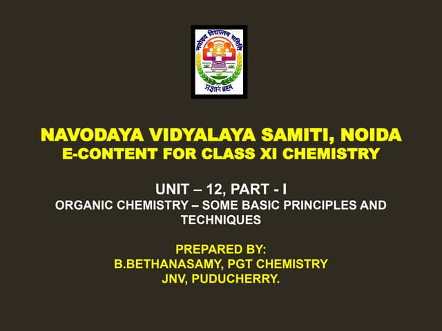 Chapter 1 introduction to organic chemistry | PPT