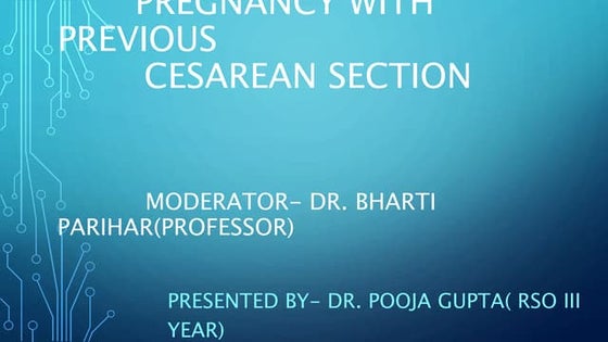 Caesarean section - indications and types | PPT