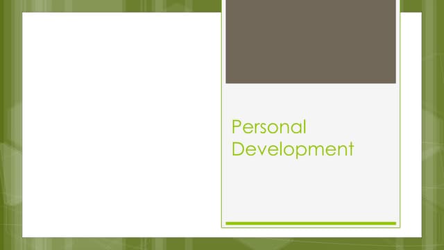 Cg personal development | PDF