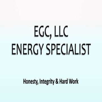 EGC, LLC ENERGY SPECIALIST | PPTX