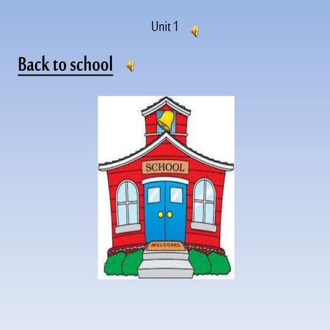 1º primaria. unit 1 | PPTX