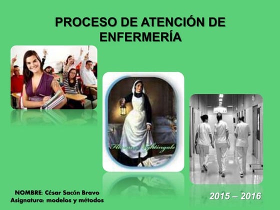 Línea del tiempo proceso atención enfermero (PAE) | PDF