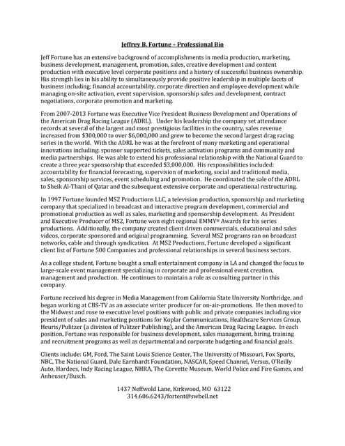 Kent Grisham Resume 2pg Feb2016 | PDF