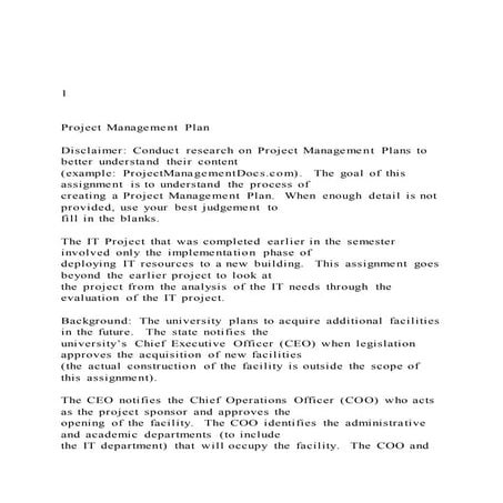 1 Project Management Plan Disclaimer Conduct re | DOCX