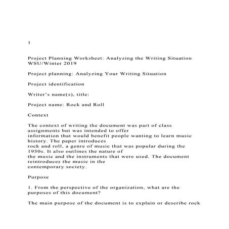 1 Project Planning Worksheet Analyzing the Writing Situ.docx