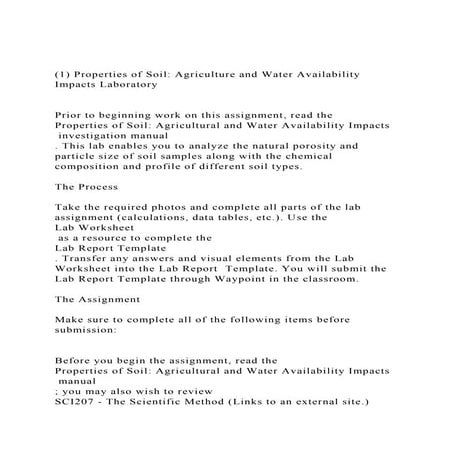 (1) Properties of Soil Agriculture and Water Availability Impac.docx