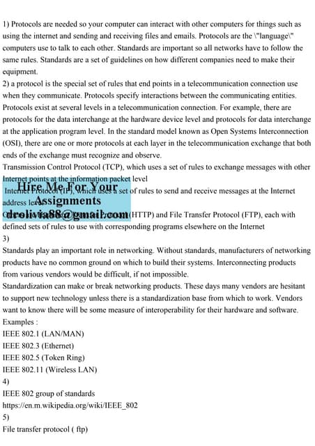 Communication protocol presentation | PDF