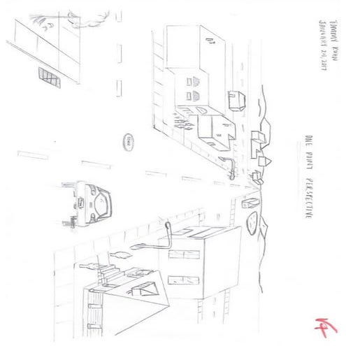 One point perspective - my town | PDF