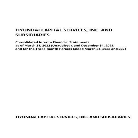 hyundai capital 2023 consolidated financial statements | PDF