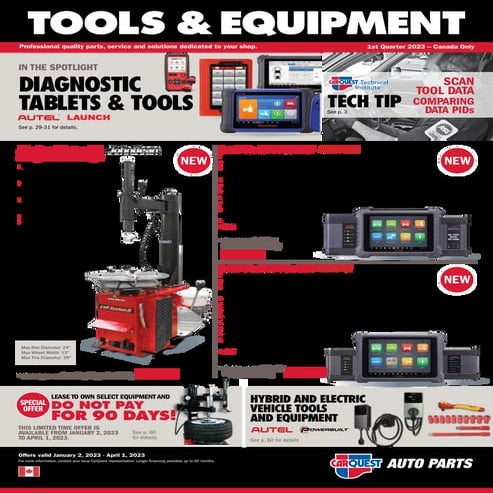 Auto Tools Fyler – CarQuest – AutoBarn.ca | PDF