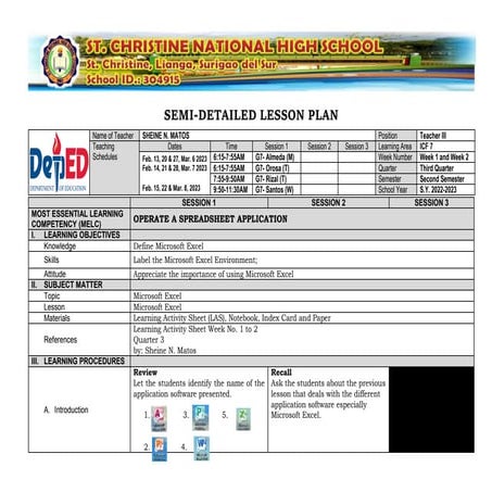 SAMPLE FORMAT OR TEMPLATE FOR -SCHOOL-ICT-PLAN | DOCX