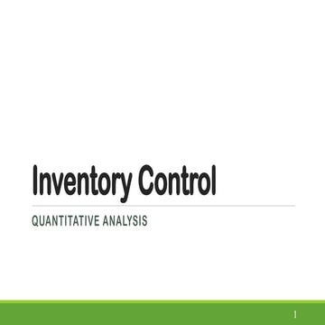 (1) QA. Inventory - Slides quaiaiaiaaiaiaiai | PDF