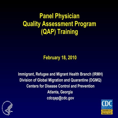 Qap Training Session 1 021810 | PPT