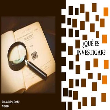 1 qué es investigar | PPTX