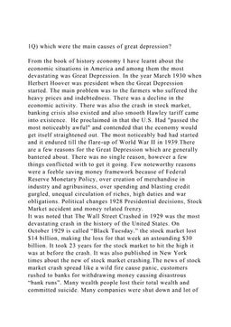 Causes Of Great Depression | PPT