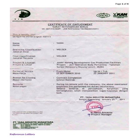 Reference Letters | PDF