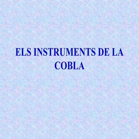 La cobla | PPT