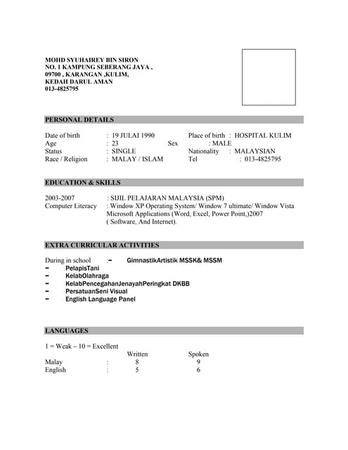 Saleem basha resume | DOC | Business | Business and Finance