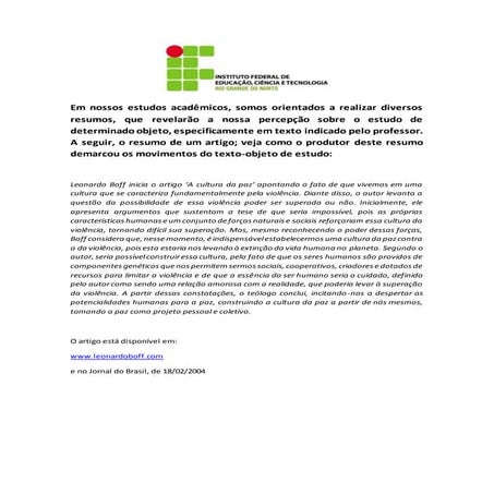 1 resumo academico exemplo | DOCX