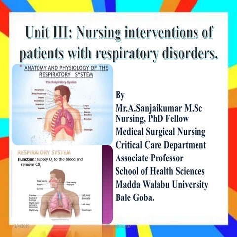 Review of anatomy and physiology of respiratory system | PPTX