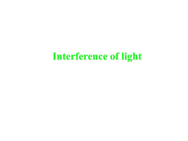 Wave nature of_light | PPT