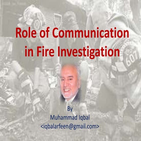 Role of Communiction in Investigation | PPT