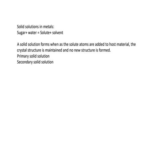 Solid solution strengthening | PPTX