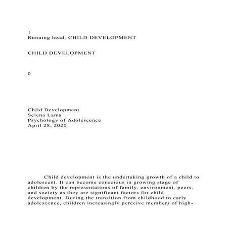 A Case Study about Child Development - JM | PPTX