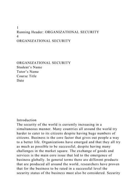 Effective security for secure your supermarket premises | PDF