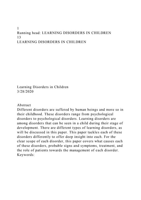 Learning Disability & Disorders.pdf