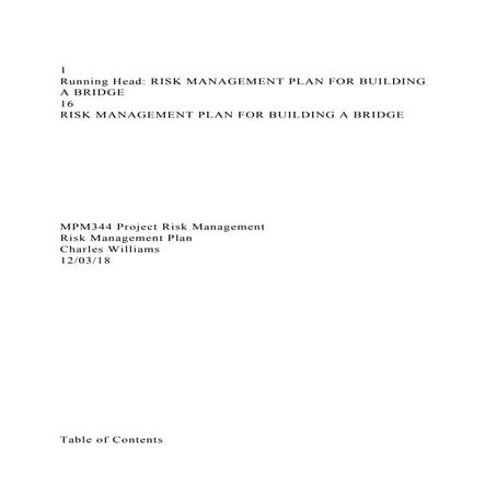 Project Risk register | DOCX