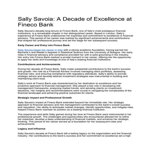 Sally Savoia_ A Decade of Excellence at Fineco Bank.docx