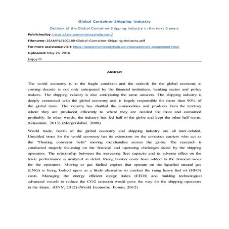 1 sample16c188 global-container-shipping-industry | PDF