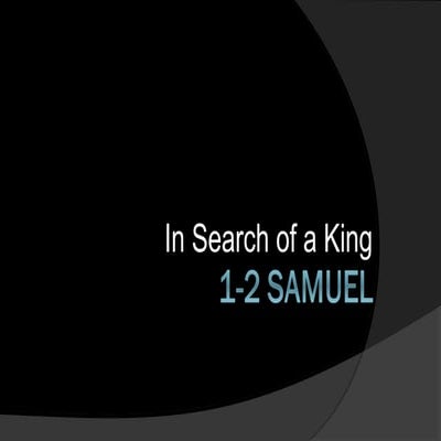1 Samuel 4.1-22 The Glory Of God departed from Israel.ppt