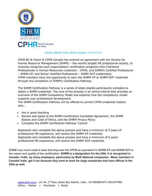 How to obtain CPHR Designation | PDF