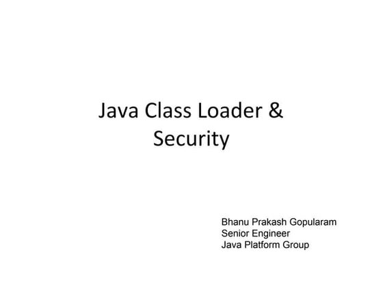Java Class Loading Doc Programming Languages Computing