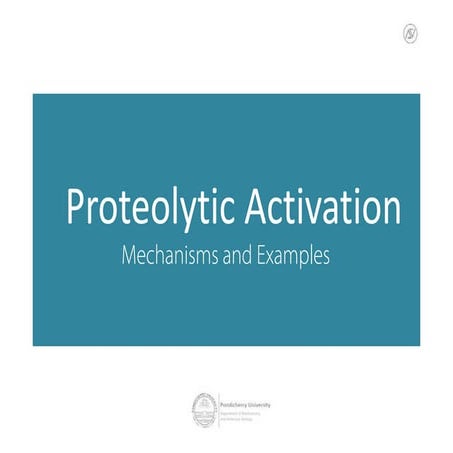 Proteolytic Activation | PDF