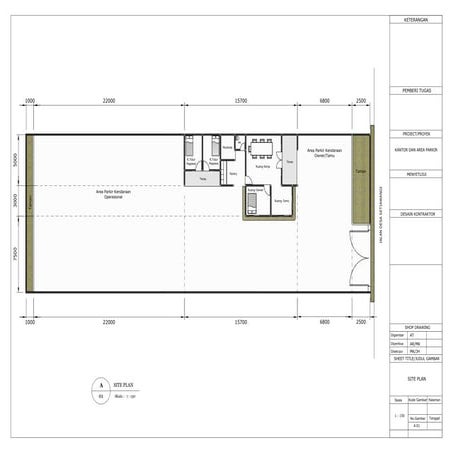 1 SITE PLAN kantor /perkantoran untuk denah | PPT