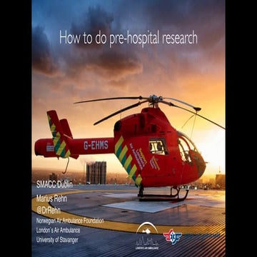 Evidence Based Medicine in Prehospital Resuscitation | PPT
