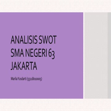 1, sm, marlia yusdarti, hapzi ali, analisis swot sma negeri 63 jakarta, universitas mercubuana ...