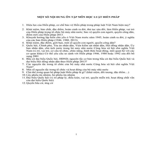 Luật hiến pháp | DOCX